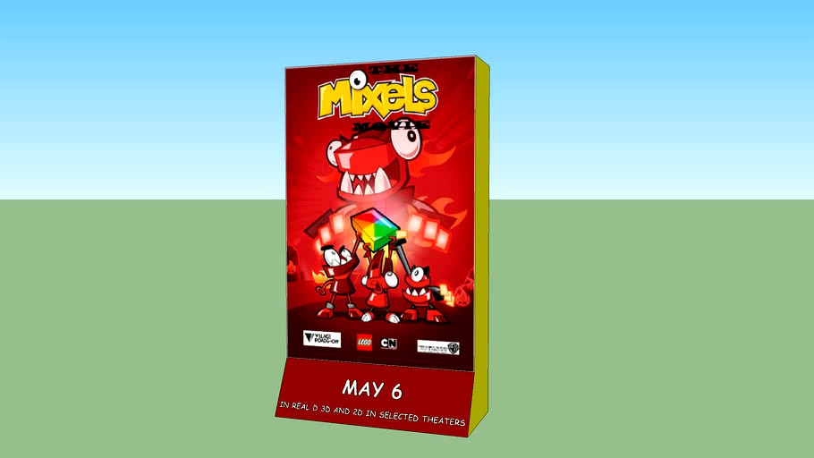 The Mixels Movie (Theatrical Standee) 3d model