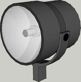 ship reflector 3d model