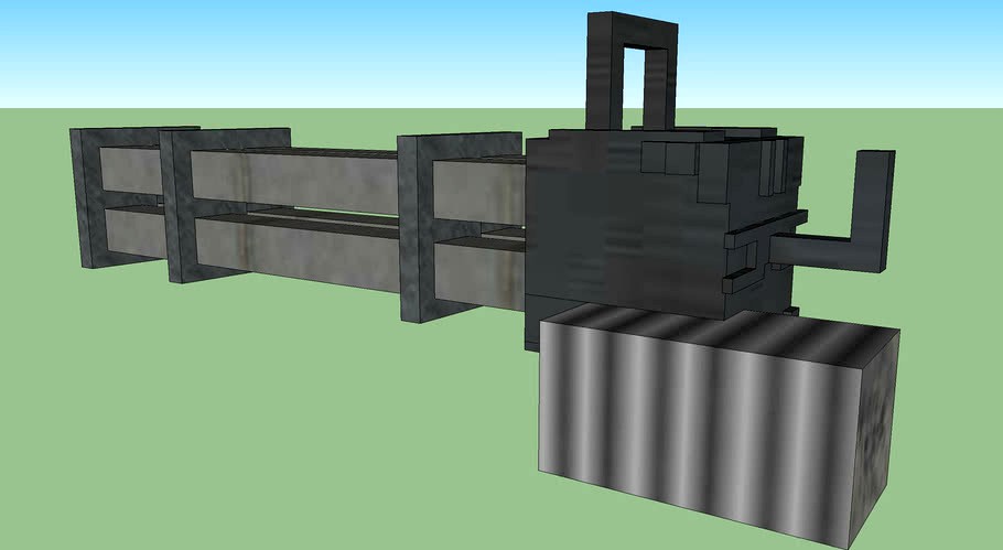 Minecraft Minigun 3d model