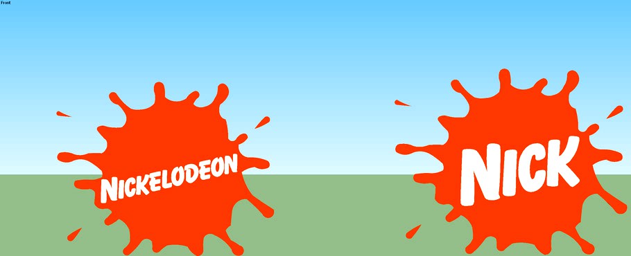 2 Nickelodeon Logos 3d model