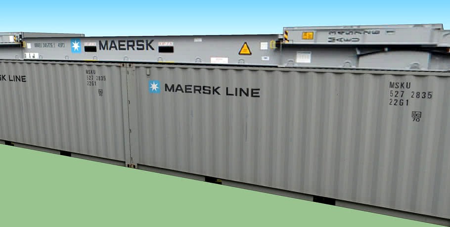 Container Double Stack 3d model