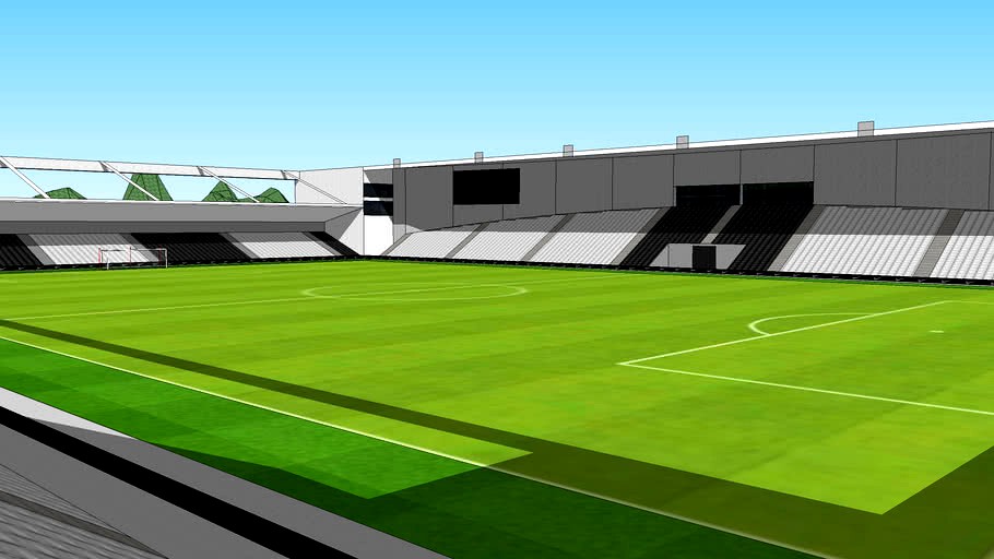 Small Modern Stadium 3d model