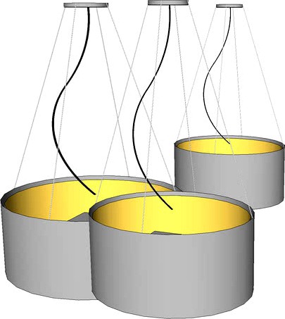 Luminaria - Pendente Tambo Duo 3d model