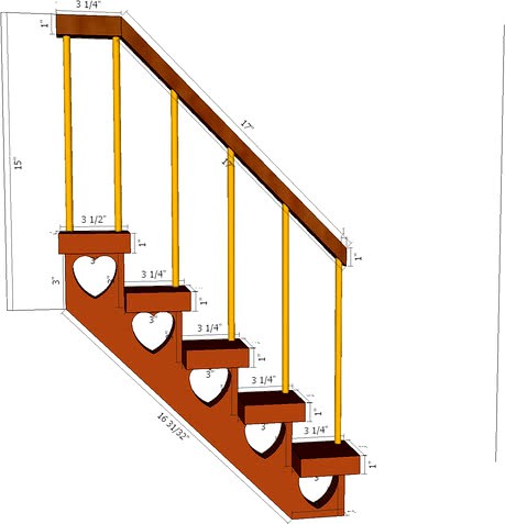 Stair Display rack 3d model