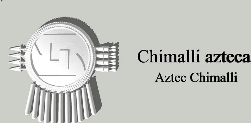 Chimalli / escudo azteca 3d model