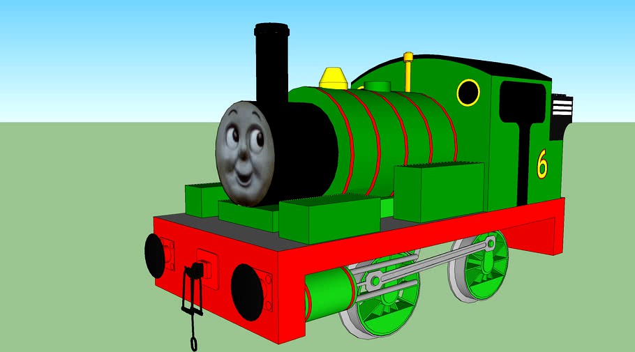 Percy the Little Green Tank Engine V2 3d model