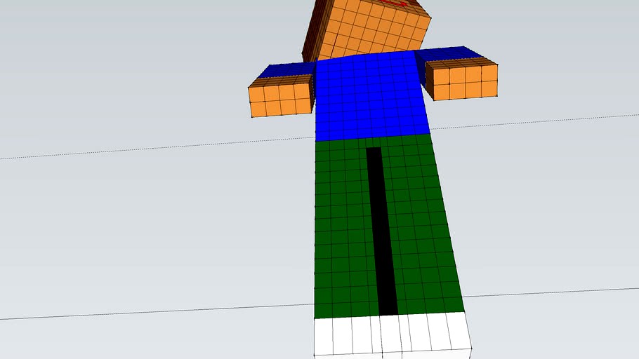 paul minecraft 1 3d model