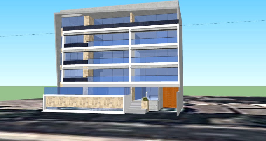 Edificio Los Castaños - Vértice Arquitectos 3d model