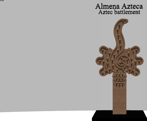 Almena Mexica/Azteca - Aztec Battlement 3d model