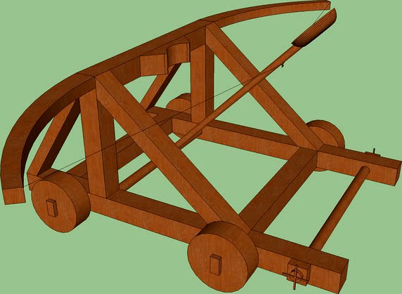 Roman Catapult 3d model