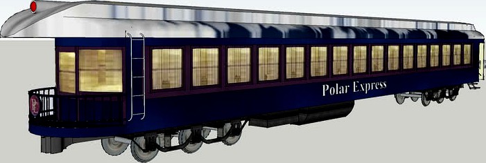 The Polar Express Platform Car 3d model