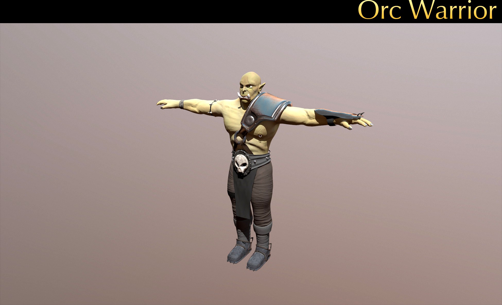 Orc Model, HDRP 3d