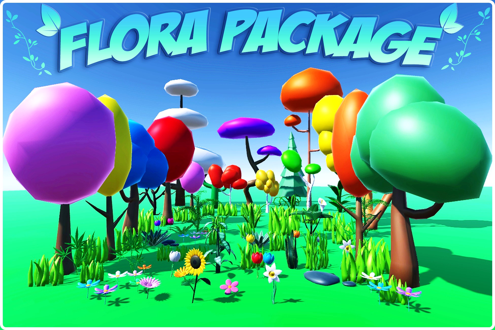 Flora Package 3d model
