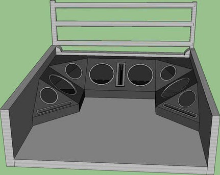 Ute/Tray Subwoofer Enclosure 3d model