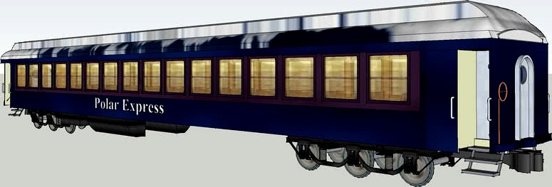 The Polar Express Train Car 3d model