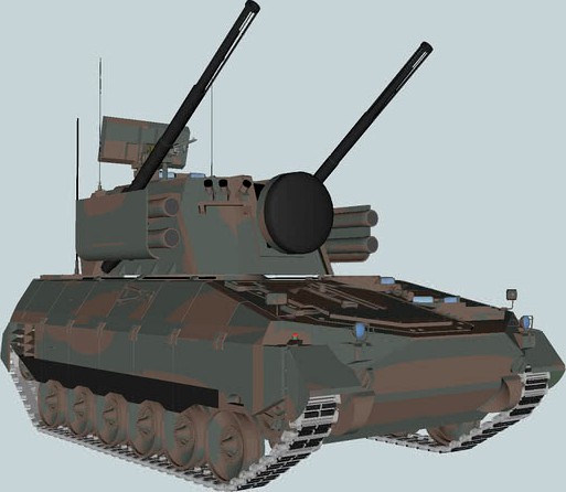 TAM VCDA - Vehiculo de Combate de Defensa Antiaerea 3d model