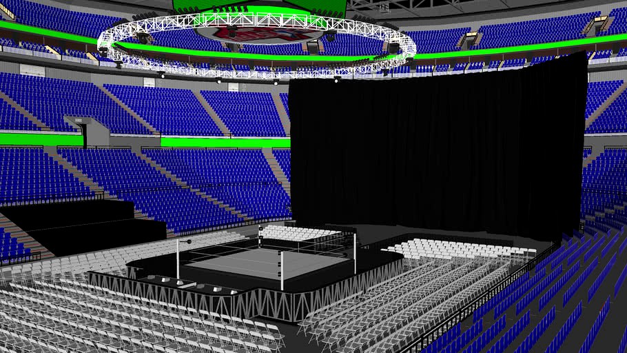 Full Sized Arena (WWE Setup) 3d model