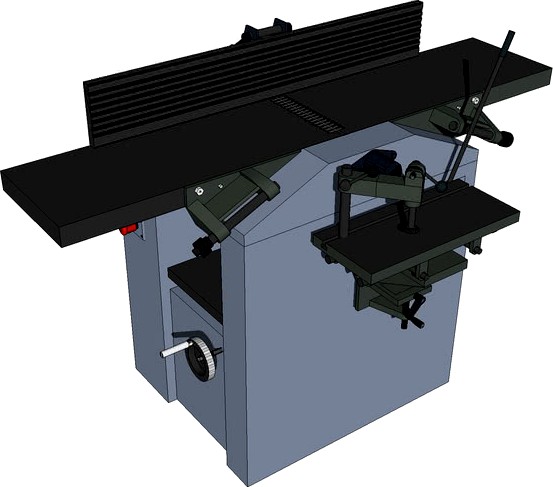 12”/310mm Planer/Thicknesser - Jointer/Planer 3d model