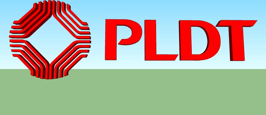PLDT Logo 3d model