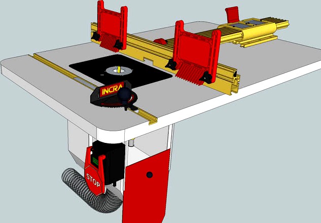 INCRA Router Table 3d model