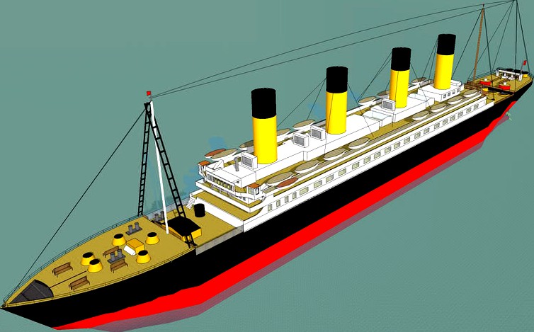 The Titanic 3d model