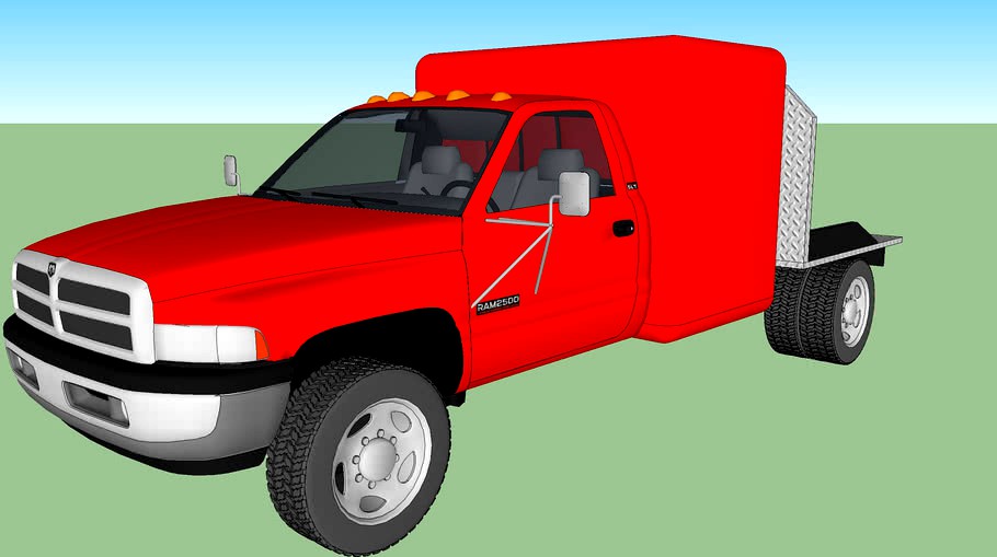 Dodge Ram Towing Rig 3d model