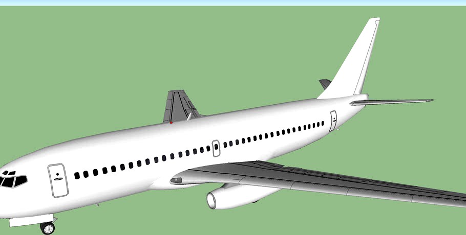 Template - Boeing 737-200 3d model