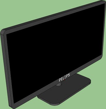 televisor philips 3d model
