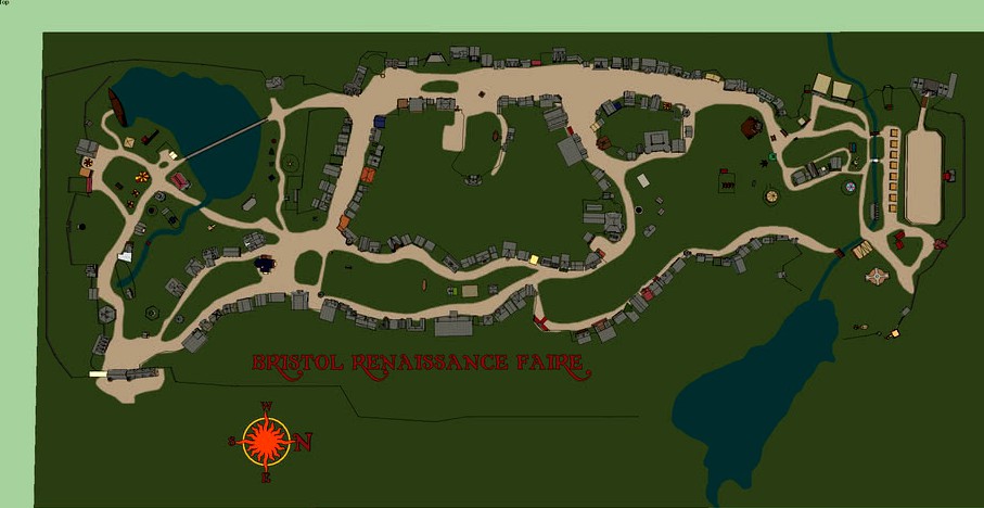 Bristol Renaissance Faire Map 3d model