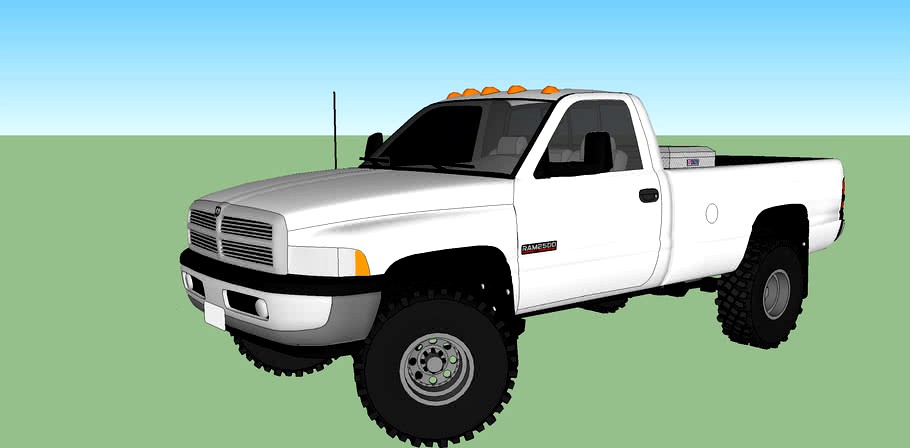 2001 Dodge Ram 2500 3d model