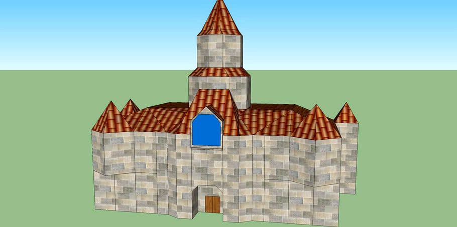 Super Mario 64 - Peach's Castle 3d model