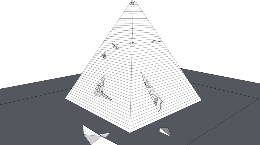 The pyramid of Giza 3d model
