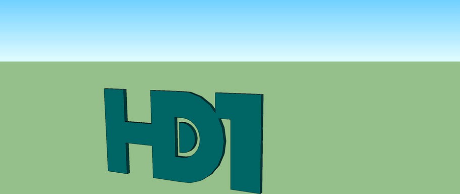 Logo HD1 3d model