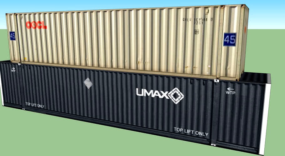 Container Double Stack 3d model