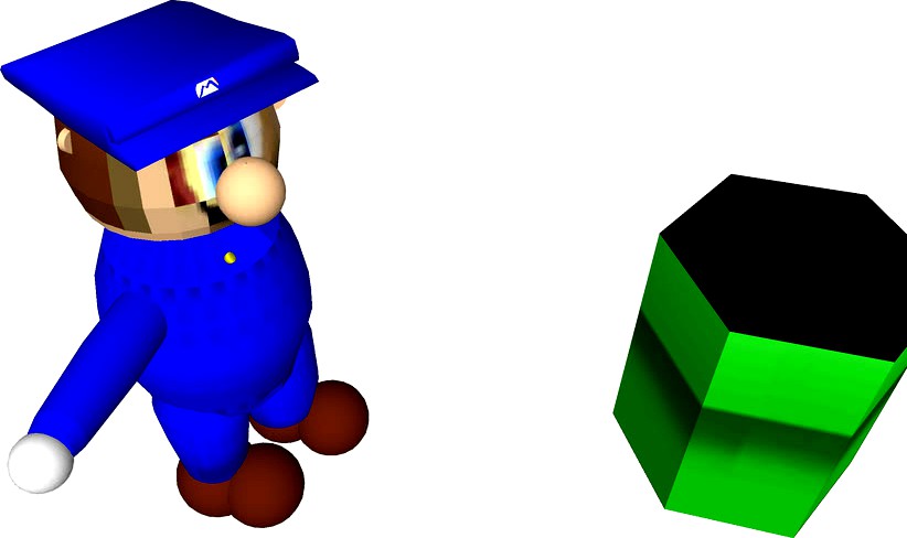 64 Blue Mario 3d model