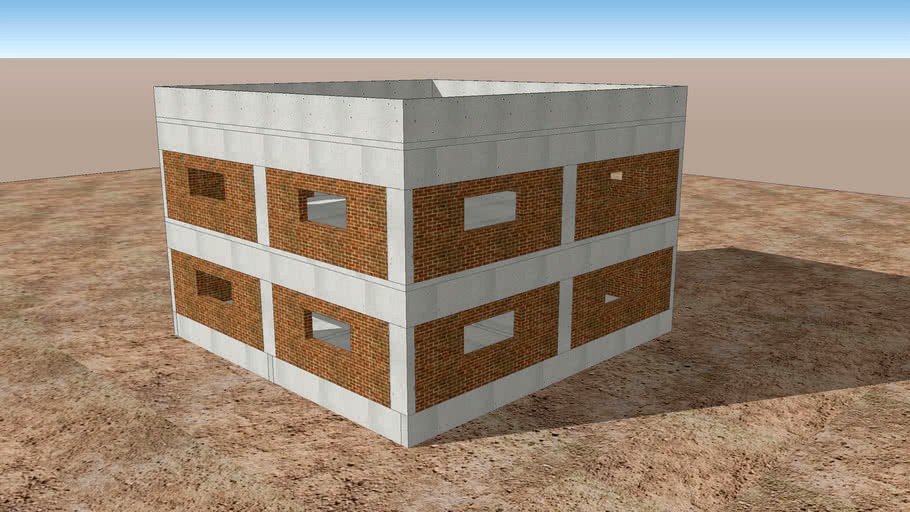 Construction sequence 1 (skeleton structure) 3d model