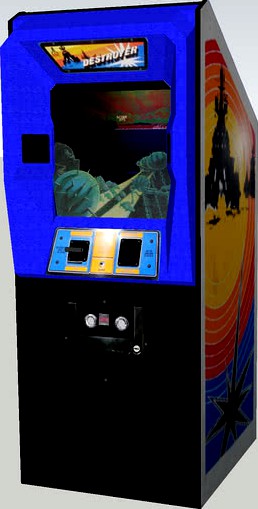 Destroyer arcade game 3d model