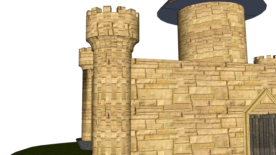castle with keep 3d model