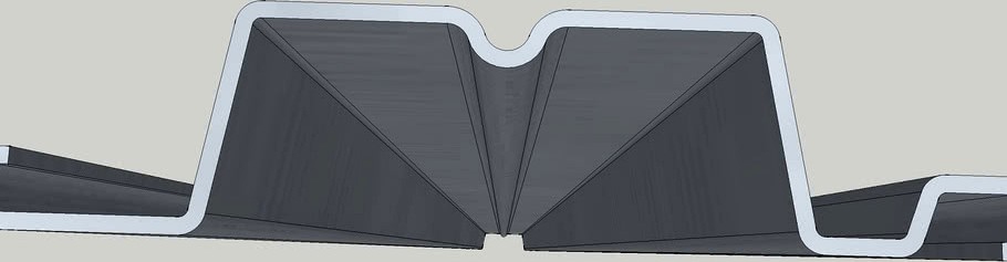 軽量矢板LSP-3B（6mm) 3d model