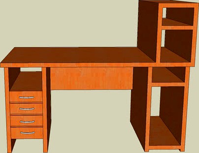 My desk project 3d model