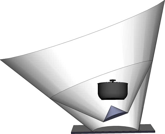 Super Hot solar cooker 3d model