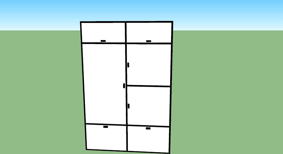 IKEA ODDA Wardrobe 3d model