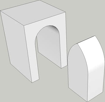 arch recess 3d model