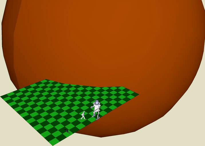 big ball of poop eating platform 3d model