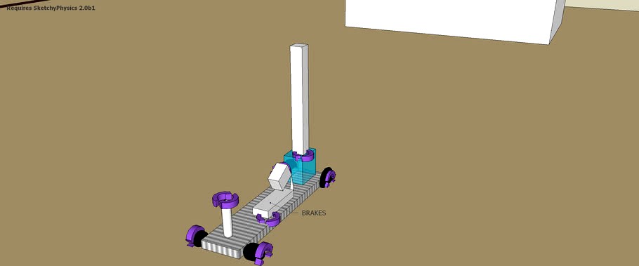 SKETCHUP PHYSICS hotrod car 3d model