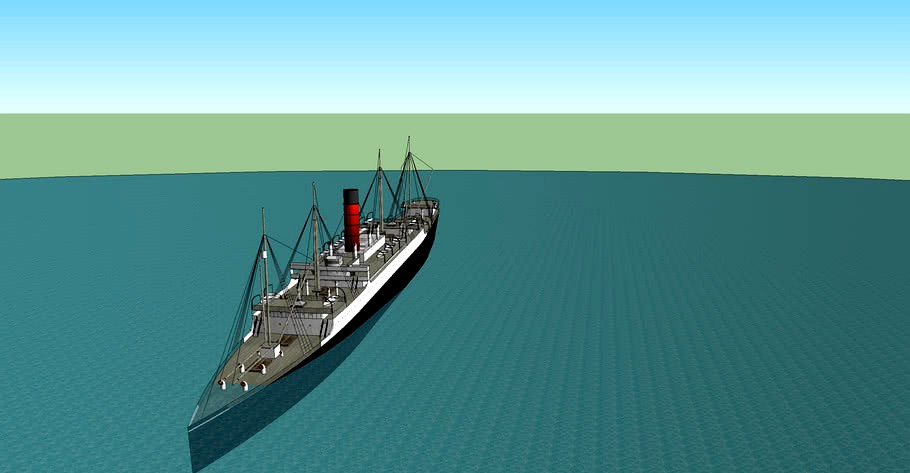 RMS Carpathia Sinking (Part 1) 3d model