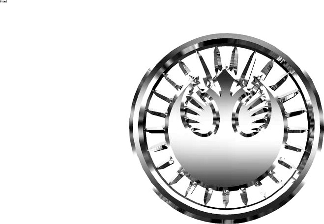 logo Star Wars New Jedi Order 3d model