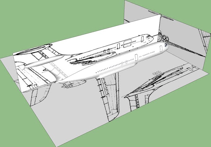 WORK IN PROGRESS - Vickers Viscount VC-10 Template {780Kb} 3d model