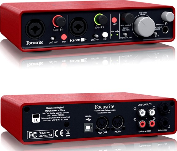 Sound Card Focusrite Scarlett 2i4 3d model