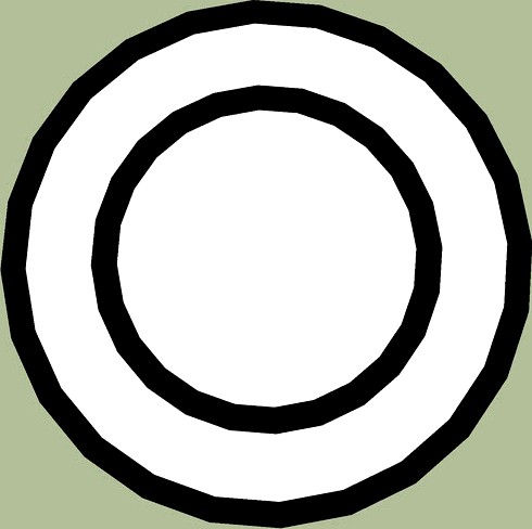 Taster (Elektro Symbol) 2D 3d model